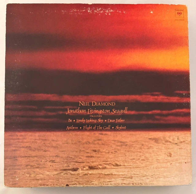 NEIL DIAMOND – Jonathan Livingston Seagull (Soundtrack) 1973 Cbs - Vg+ ...