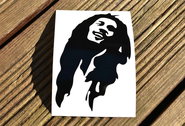 BOB MARLEY SILHOUETTE Vinyl Decal Sticker Car/Van/Wall/Door/Laptop ...