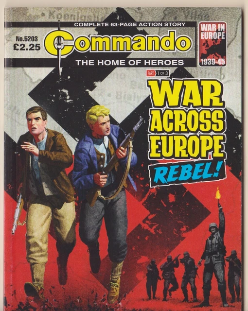 COMMANDO WAR COMIC #5203 War Across Europe Rebel! (Part 1 of 3 vfn+ book - 2019) EUR 3,21 ...