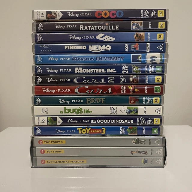 PIXAR MOVIE COLLECTION 14 Film bundle Toy Story 1 2 3 Cars Bugs Life ...