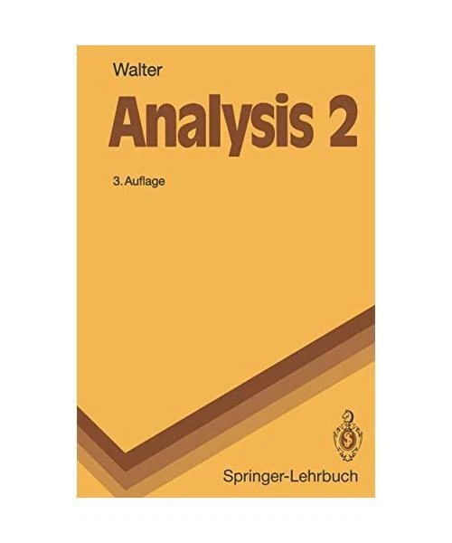 ANALYSIS 2 (SPRINGER-LEHRBUCH), Walter, Wolfgang EUR 79,92 - PicClick FR