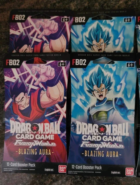 8 X PACK de booster blister Dragon Ball Z Fusion World Blazing Aura FB02 lot de 8 EUR 72,68 ...
