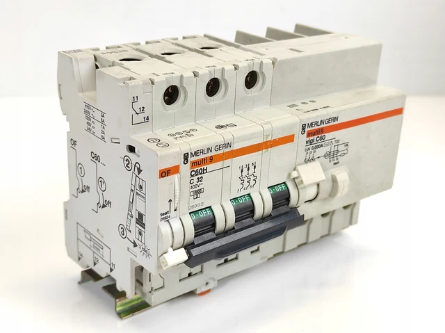 VIGI C60 AC3P Residual Current Block + C60H C32 3P /#G M1Th 7204 £136. ...
