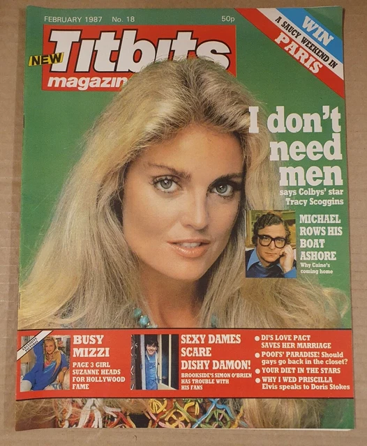 TITBITS # 18 - February 1987 - UK Magazine - Michael Caine Leslis ...