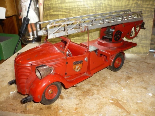 ANCIEN JOUET FRANCE Vebe Camion Pompier 1950 Cij Jep Cr Joustra Tole Arnold EUR 158,00 - PicClick FR
