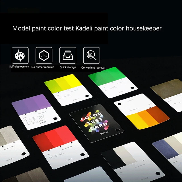 1SET COLOR TEST Card Colors Calibration Chart For Model DIY Craft ...