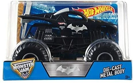 NEW 2017 HOT Wheels Monster Jam Dc Comics Batman Monster Truck 1:24 ...