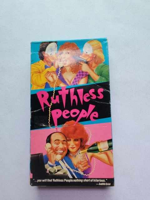 RUTHLESS PEOPLE VHS Tape, Danny Devito, COMPLETE/TESTED SEE PHOTOS ...