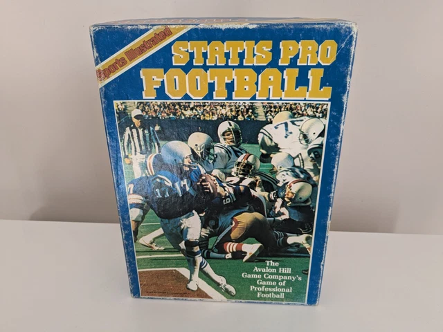 STATIS PRO FOOTBALL American Board Game Sports Illustrated Avalon Hill ...