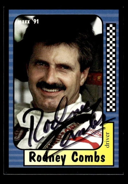 RODNEY COMBS SIGNÉ 1991 Maxx #49 - Nascar Sur Carte Auto EUR 10,87 ...