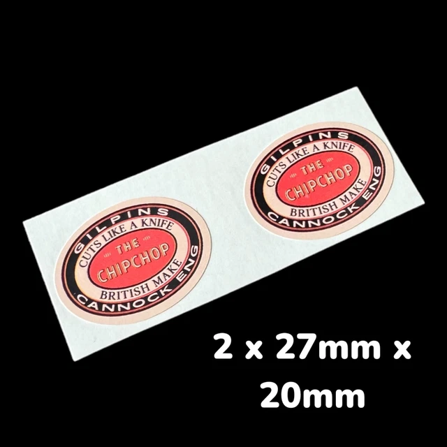 GILPINS THE CHIP Chop Hammer Tool Axe Vinyl sticker restoration vintage ...