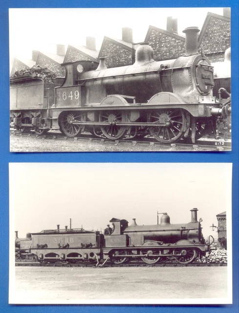 LMS LOCOMOTIVES.5 PHOTOGRAPHS 9 x 14cms.2963 & 3344,3566,3602,3649,3707 ...