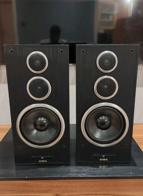 AIWA SX-E91 RETRO Speakers Magnetic Shield - 3 way Bass Reflex 150w 6 ohms Black £156.72 ...
