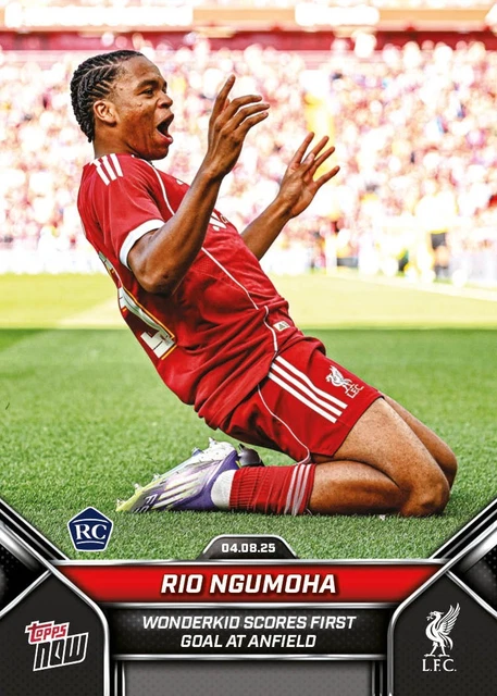 TOPPS NOW LIVERPOOL 2025-26 - Card 003 - Rio Ngumoha - Liverpool £8.71 ...