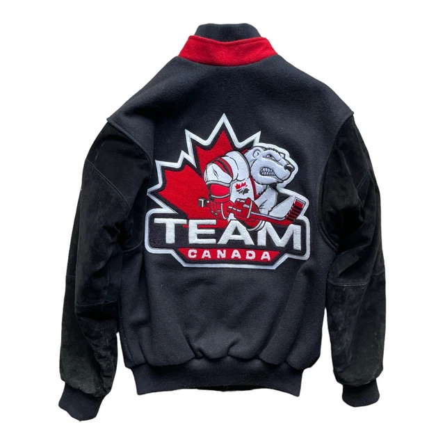 VINTAGE 90’S TUNDRA Sports Canada Wool Varsity Jacket Team Canada Size ...