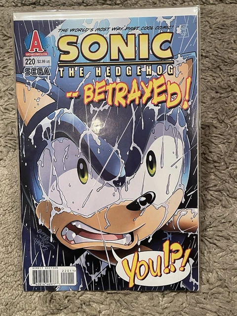 SONIC THE HEDGEHOG Issue 220 Archie Comic Rare Sega £21.52 - PicClick UK