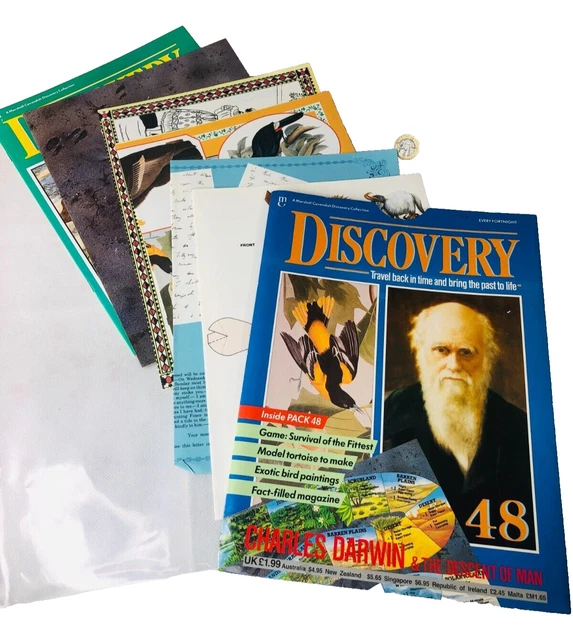 MAGAZINE DISCOVERY NO. 48 Charles Darwin Collectable Vintage Mag ra £12 ...
