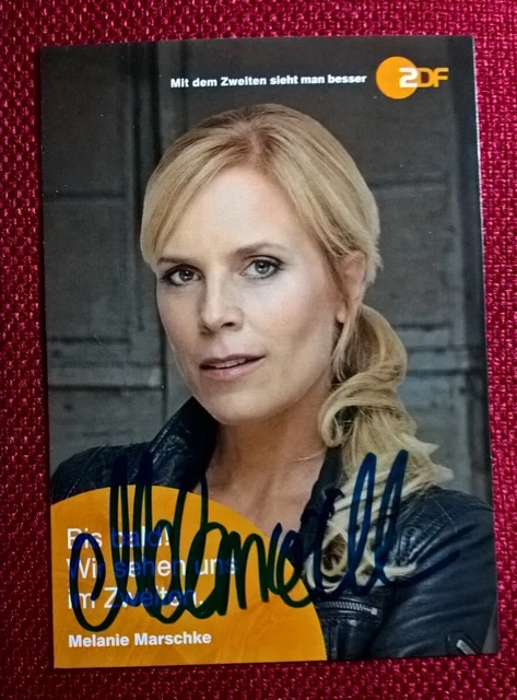 ORIGINAL-AUTOGRAMM VON MELANIE Marschke, Farbbild-Karte ...