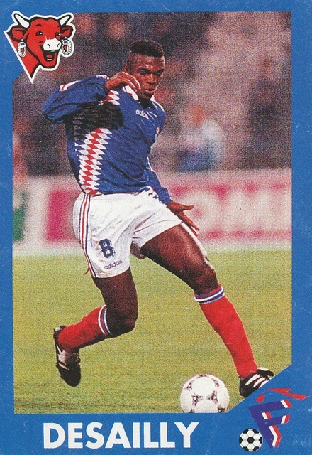 05 MARCEL DESAILLY Equipe De France Carte Card Angleterre 96 Vache Qui ...
