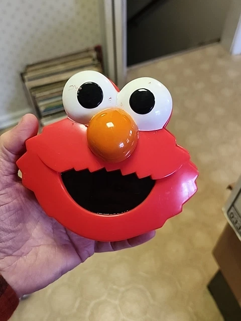 VINTAGE SESAME STREET Elmo Muppets Blue Box Plastic Head Mold Toy Jim ...