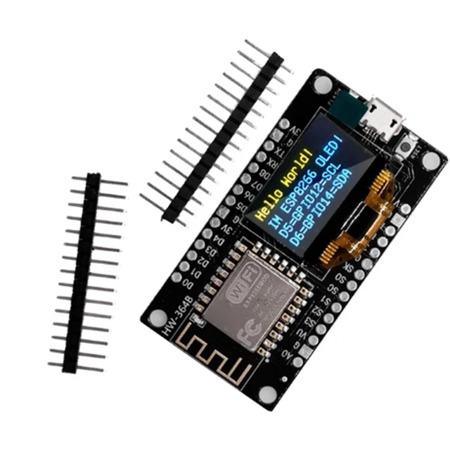 NODEMCU ESP8266 DEVELOPMENT Board Serial Wifi Module CH340G with 0.96 ...