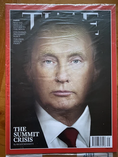 TIME MAGAZINE 2018 Donald Trump Putin Morph Summit Crisis Russia US NEW ...