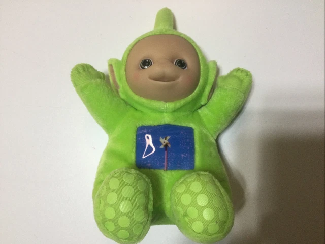 VTG 2003 GREEN Teletubbies Dipsy Plush Stuffed Toy Windmill Ragdoll 7 ...