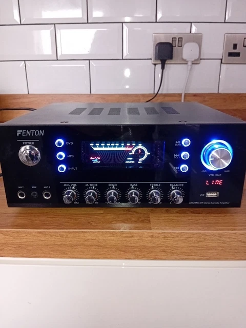 FENTON AMPLIFIER WITH Speakers AV120FM-BT 103.207 in Black Color £63.08 ...