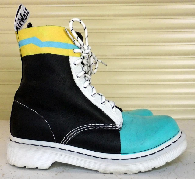 DR MARTENS 1460 Pascal BW Silver the Hedgehog leather boots Eu39 UK6 8 ...