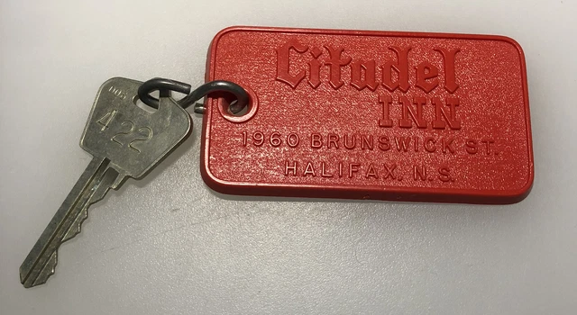 VINTAGE CITADEL INN Halifax NS Nova Scotia Hotel Motel Keychain Key ...