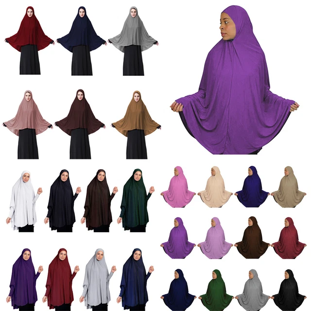 ISLAMIC KHIMAR PRAYER Niqab Caftan Women Muslim Hijab Scarf Long ...