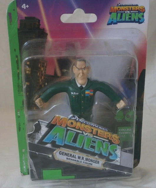 DREAMWORKS MONSTERS VS Aliens General W R Monger Bendable Figure On ...