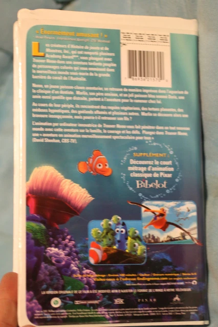FINDING NEMO WALT Disney’s Pixar VHS Tape Movie French/French Cassette ...