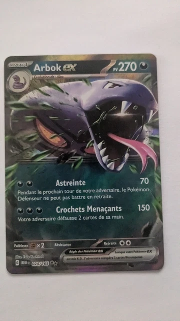 CARTE POKÉMON ARBOK EX 024/165 Pokémon 151 FR EUR 7,50 - PicClick FR