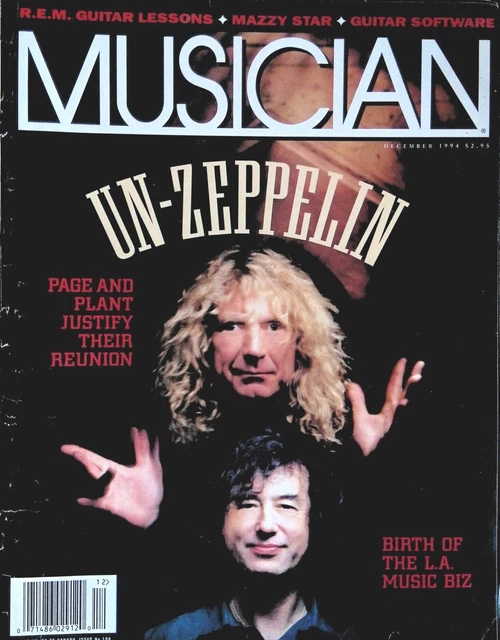 LED ZEPPELIN ROBERT Plant Jimmy Page Mazzy Star Might Giants Musician Dec 1994 £21.82 - PicClick UK