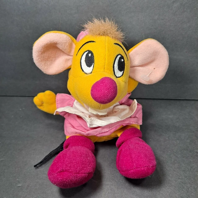 DISNEY STORE CINDERELLA Suzy Mouse Beanbag Mini Plush Figure Stuffed ...