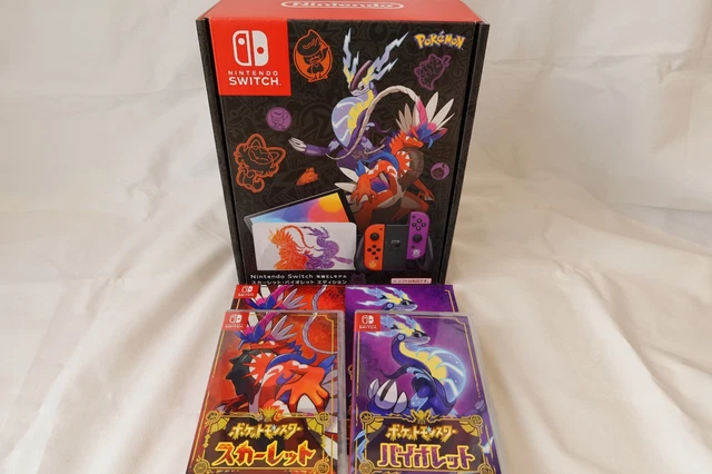 NINTENDO SWITCH OLED Model Pokémon Scarlet & Violet Edition Console + game + SD EUR 353,40 ...