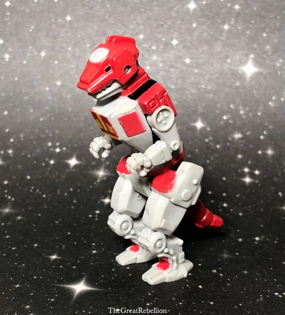 POWER RANGERS MICRO Machines RED Ranger T REX Zord MINI Figure Mighty ...