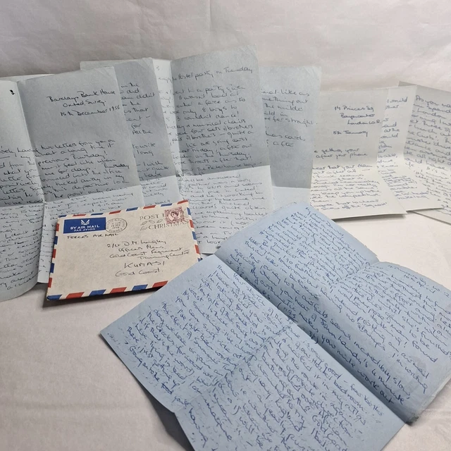 HANDWRITTEN LETTERS DAVID M Longley Gold Cost Military Training ,BBC ...