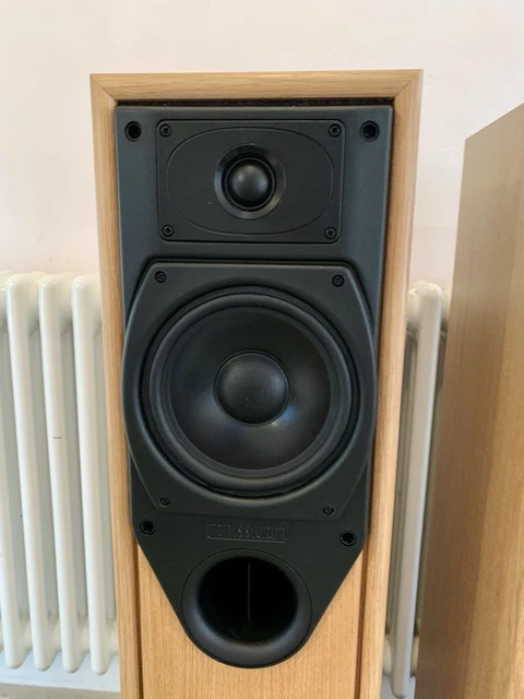 MISSION 733 FLOOR Standing Speakers Finished in Light Oak Immaculate. £ ...