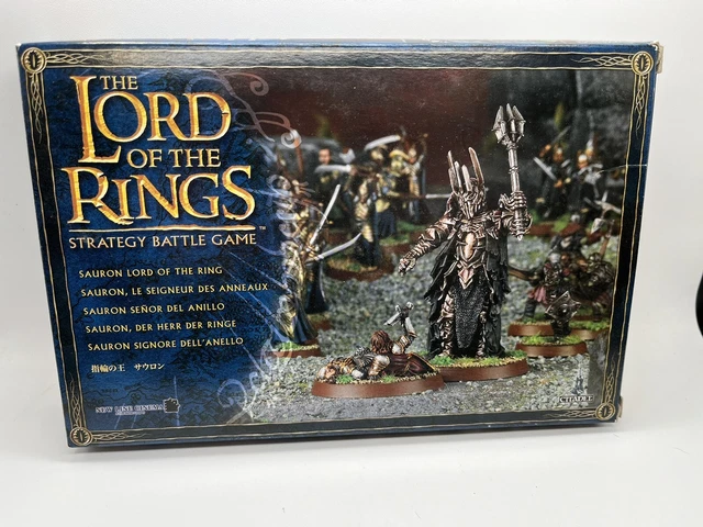 SAURON WITH ISILDUR & Elendil Battle Metal Warhammer Lotr Games ...