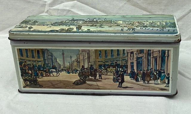VINTAGE JACOB’S CREAM cracker tin, Scenes Of London EUR 17,76 - PicClick IT