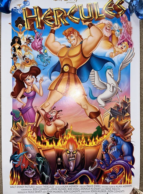 WALT DISNEY PICTURES Hercules 2 sided Poster 14x22 - McDonald’s Give ...