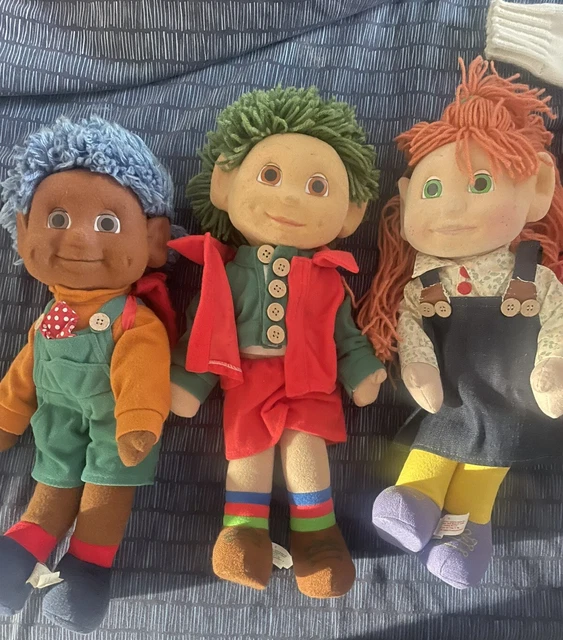VINTAGE TOTS TV Rag Dolls Tilly, Tom & Tiny Set Of 3 CITV £50.00 ...
