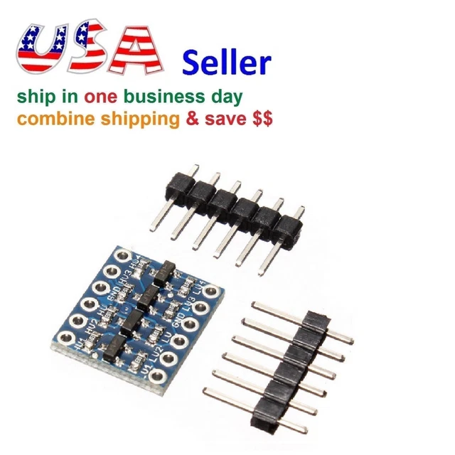 IIC I2C LOGIC Level Converter Bi-Directional Module 5V to 3.3V For ...