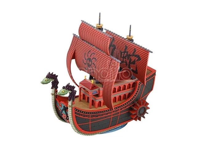 ONE PIECE NINE Snake Kuja Pirate Ship Model Kit Figura 15cm Bandai ...