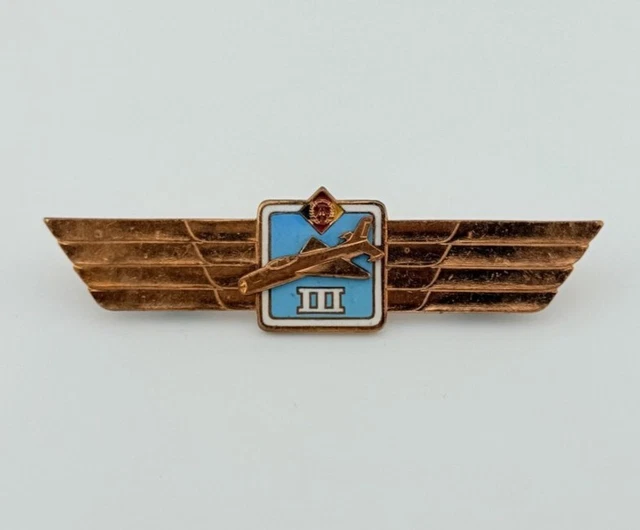 INSIGNE DE CLASSIFICATION De Pilote D'Avion NVA DDR Niveau III EUR 30 ...