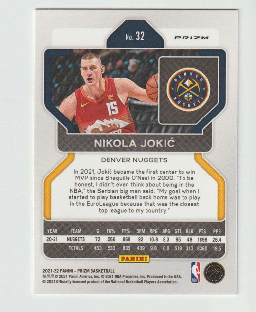 032 NIKOLA JOKIC - Denver Nuggets Red White Blue Prizm EUR 0,99 ...