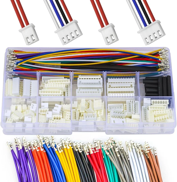JST CONNECTOR KIT 2.5mm Pitch JST-XH 2.54mm Female Housing & 22AWG Pre-Crimped £21.65 - PicClick UK