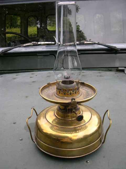 RARE VICTORIAN VERITAS 20 Line Paraffin Kerosene Oil Heater Lamp Fully ...